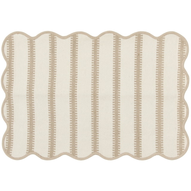 Mainstays by Becky G. & Alejandra Polyester Scallop Layering Rug ...