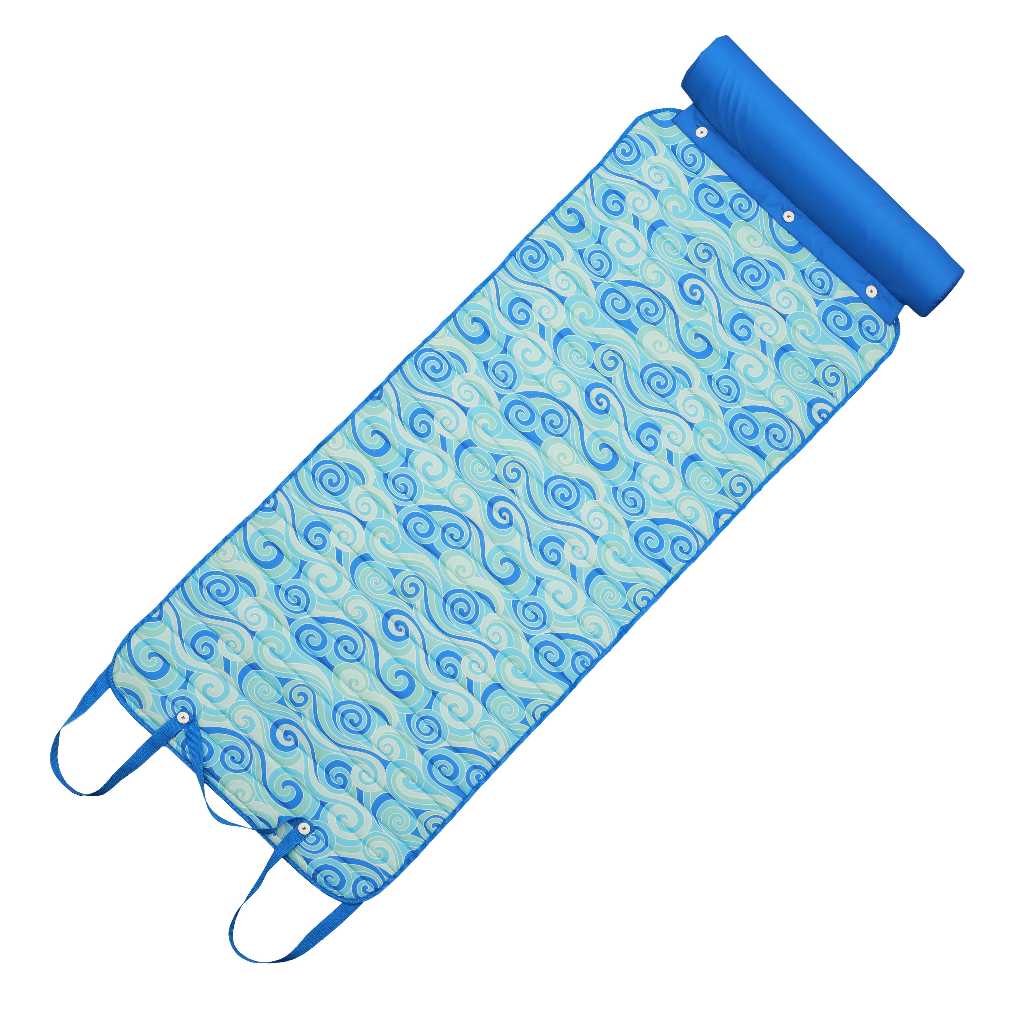 Mainstays Roll Up Wavy Swirl Beach Mat, Durable Polyester Foam for ...