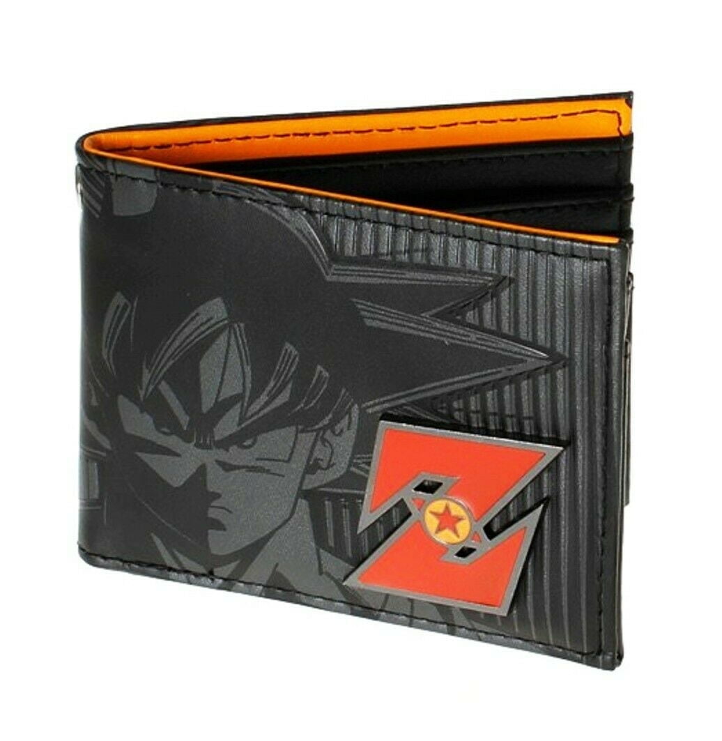 Dragonball Z Anime DBZ Metal Badge Logo Bi-Fold Wallet with ID Card ...