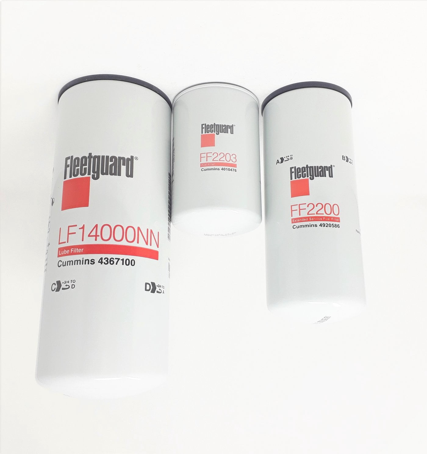 Maintenance Filter Kit for ISX Cummins Pre- 2010 Engines (25,000 Miles ...