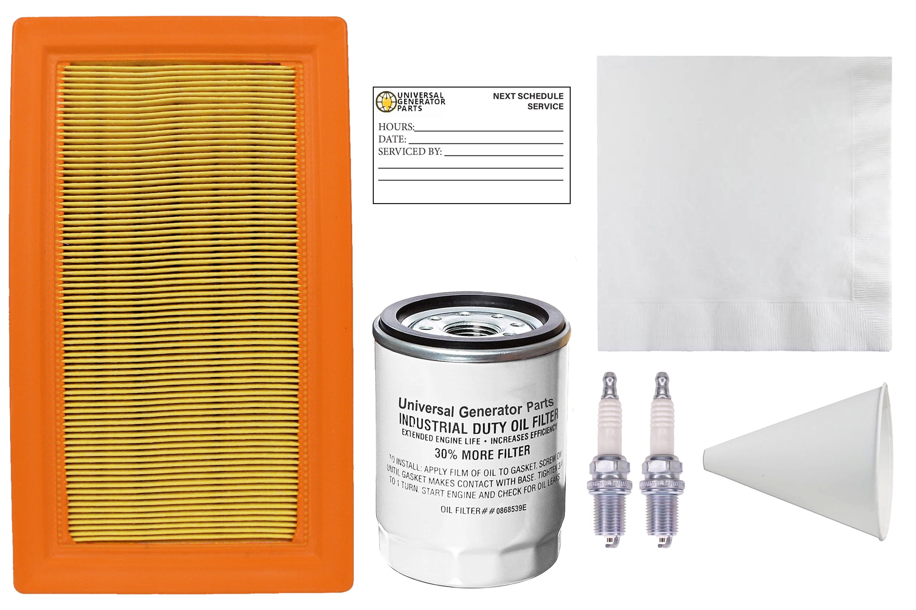Maintenance Kit 6485 for 20kW and 26 kW Generac Generators with 999cc ...