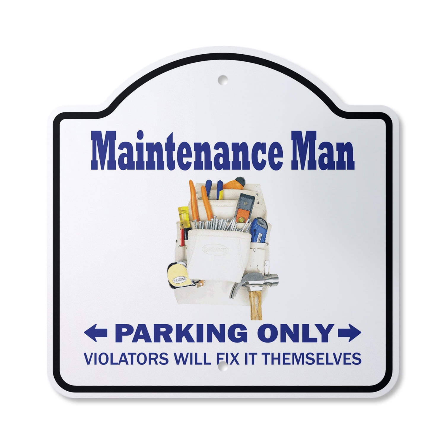 Maintenance Man 10” x 10” Sign | Indoor/Outdoor Plastic | SignMission ...