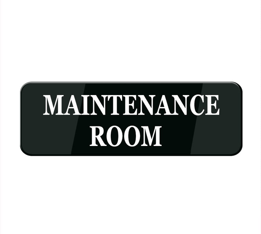 Maintenance Room Sign,Acrylic Sign Safety Informative Sign With Symbols ...