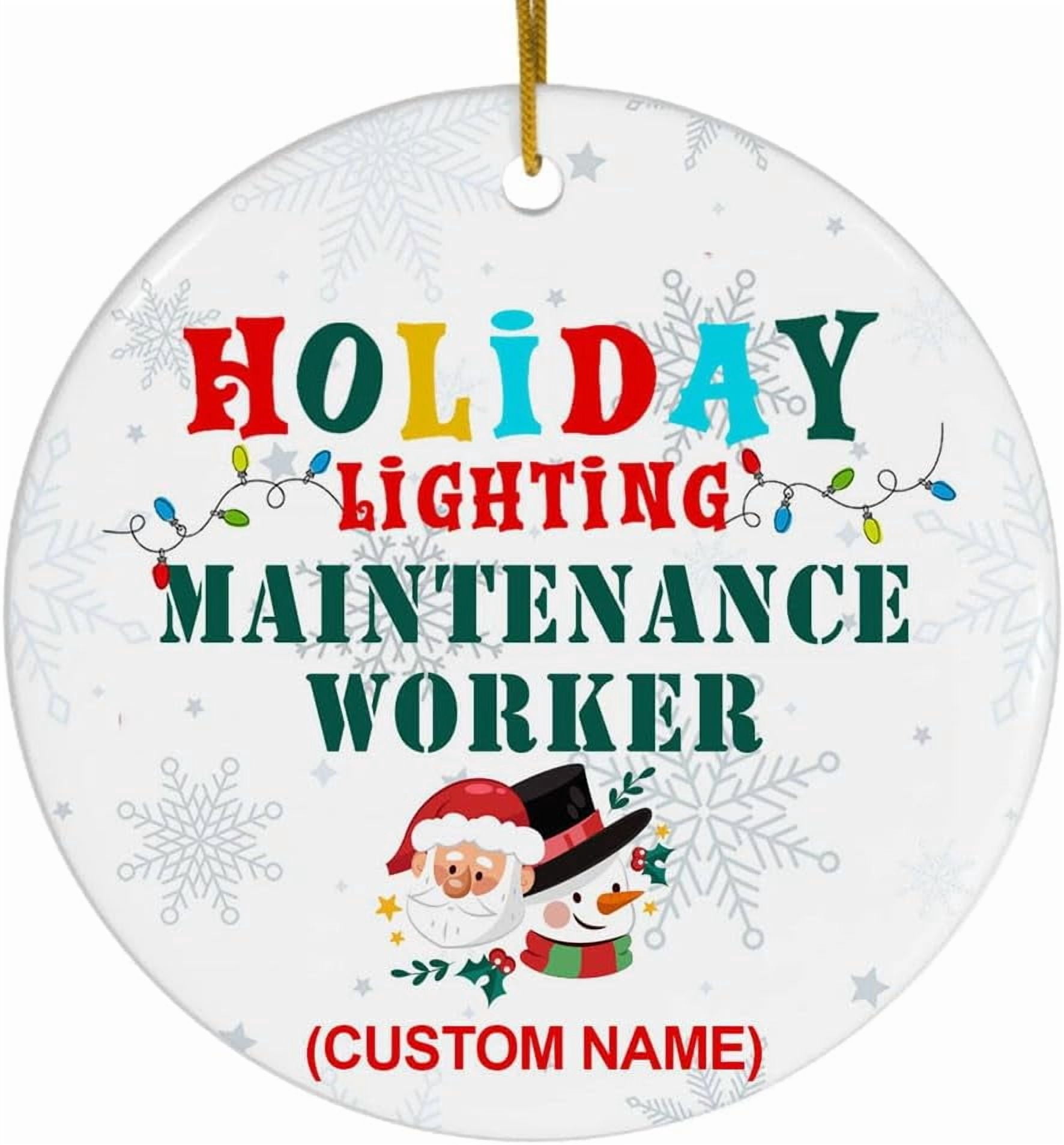 Maintenance Worker Christmas Ornaments 2025 for Women Friendship ...