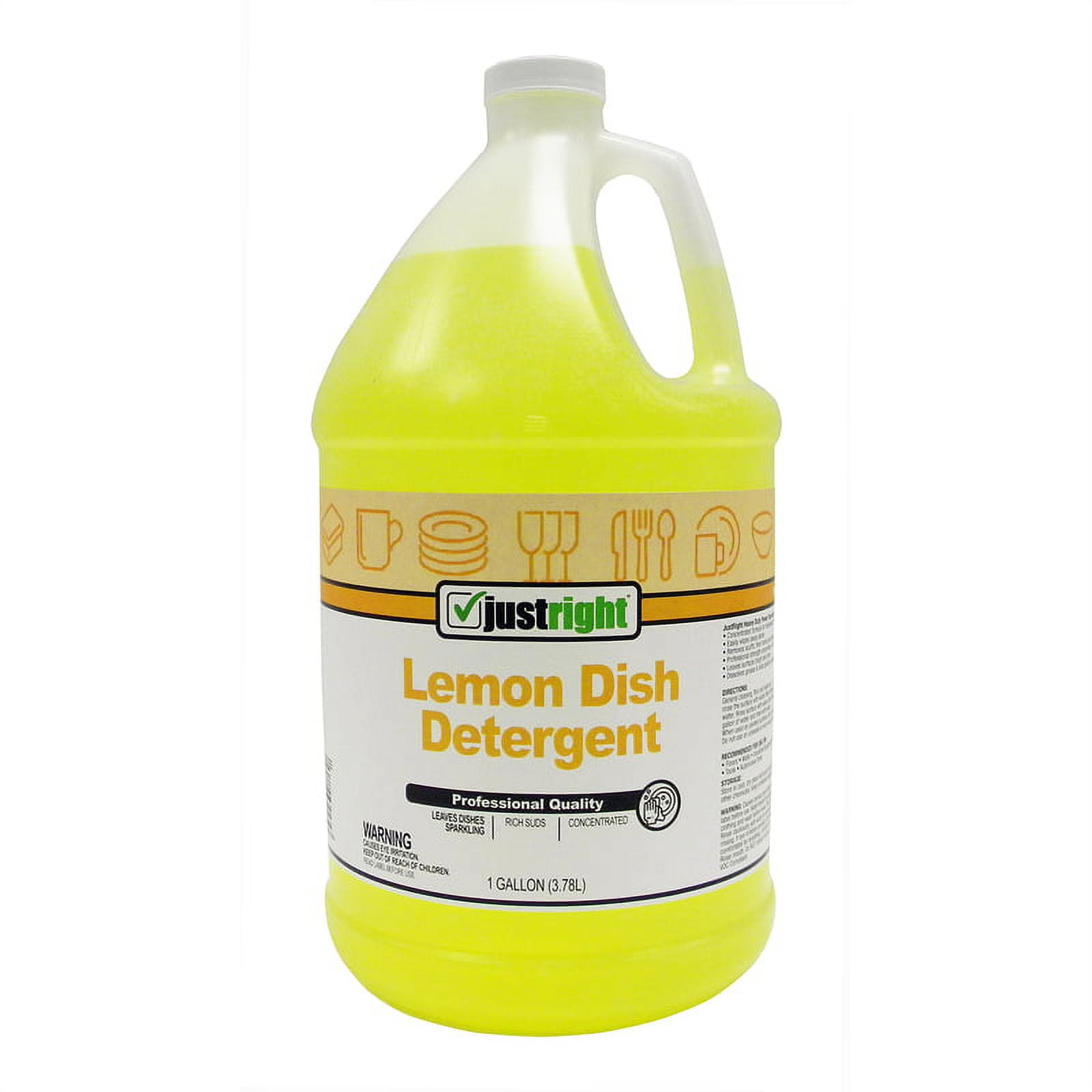 Maintex Just Right Lemon Scent Liquid Dish Soap 1 gal - Walmart.com
