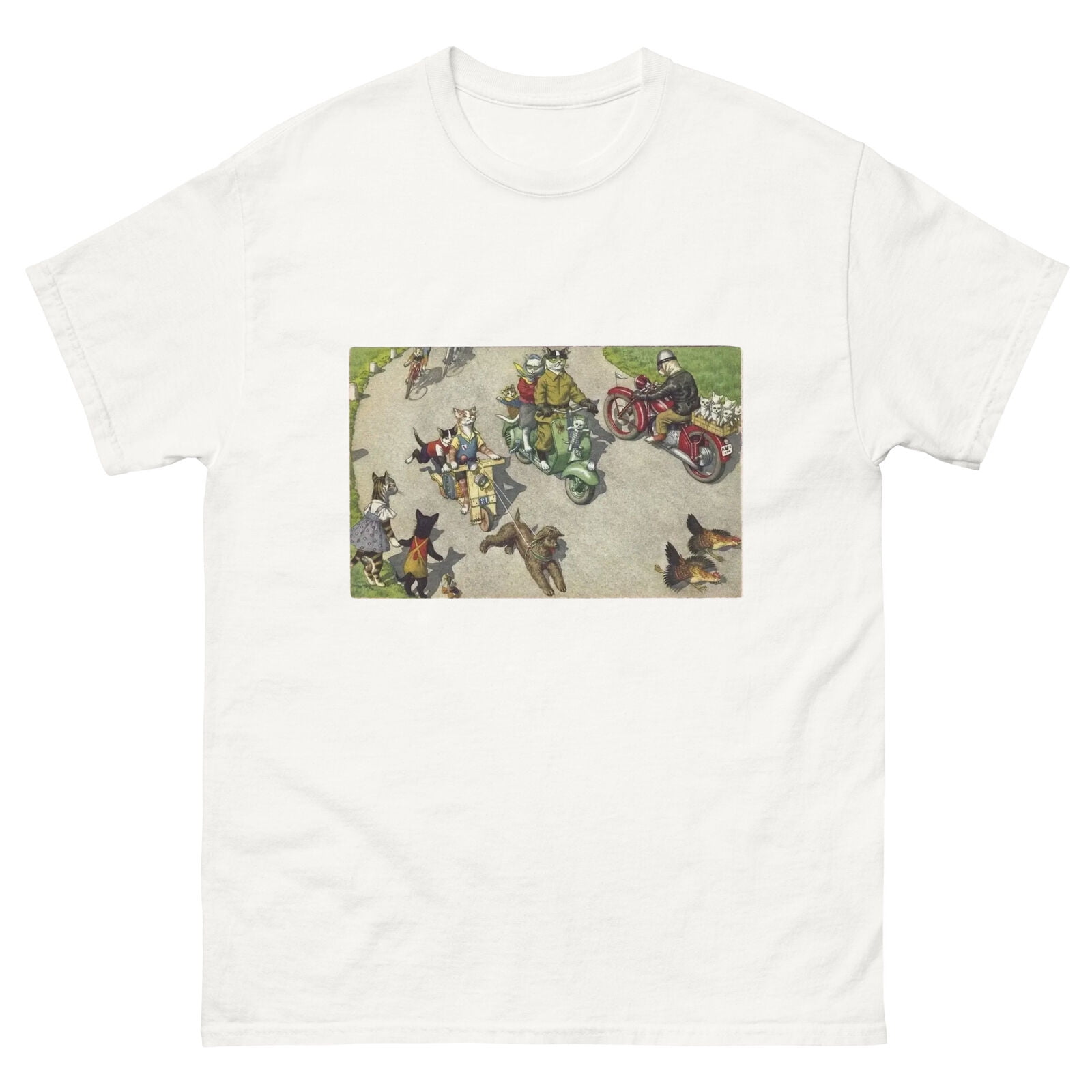Mainzer Cat Postcards and Eugen Hartung Cats Unisex T-Shirt - Walmart.com