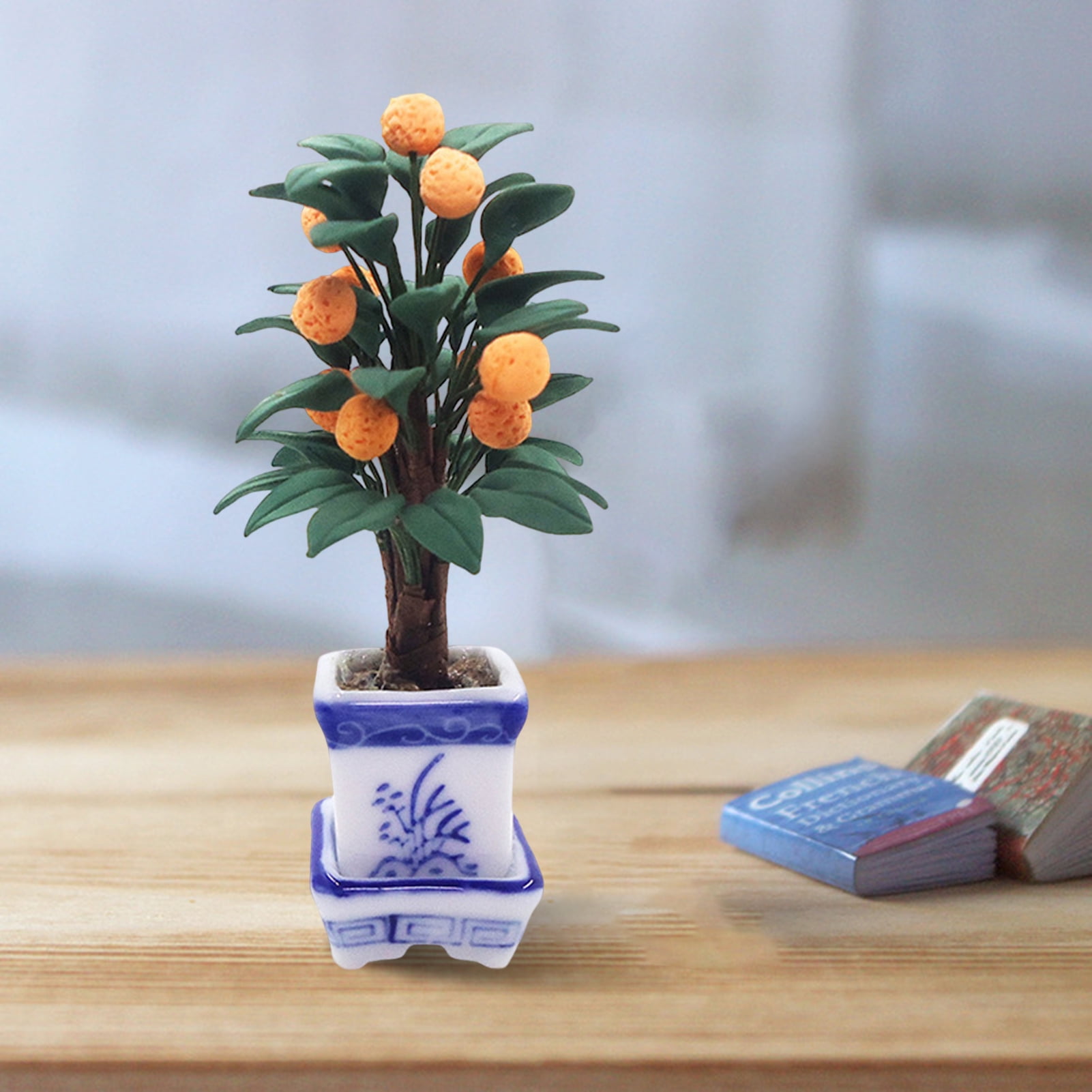 Mairbeon 1:12 Orange Tree Model Realistic Anti-fading Doll House ... Mairbeon 1:12 Orange Tree Model Realistic Anti-fading Doll House ...