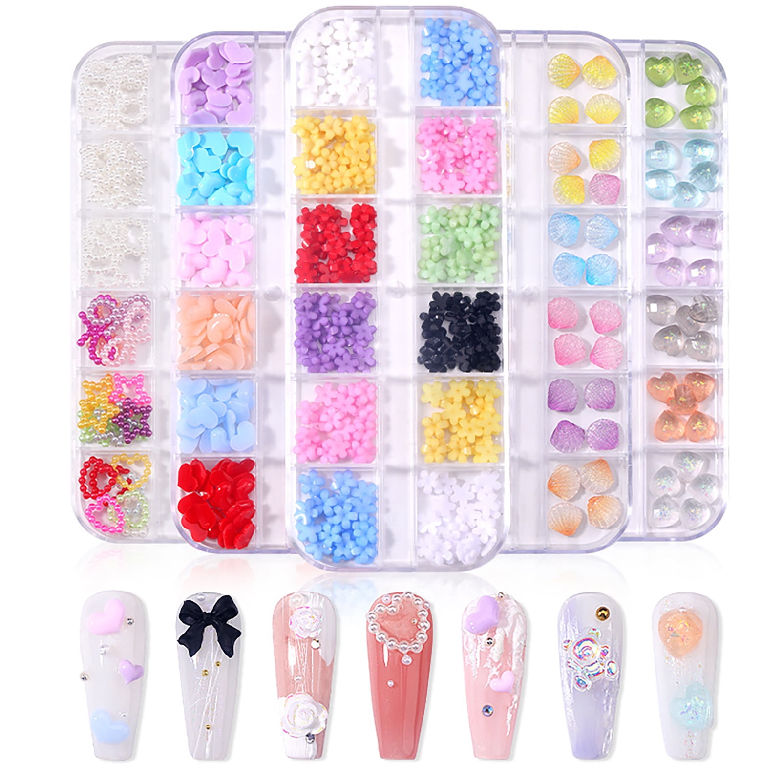 Mairbeon 1 Box Nail Decoration Creative Shape Vivid Color Stunning ...