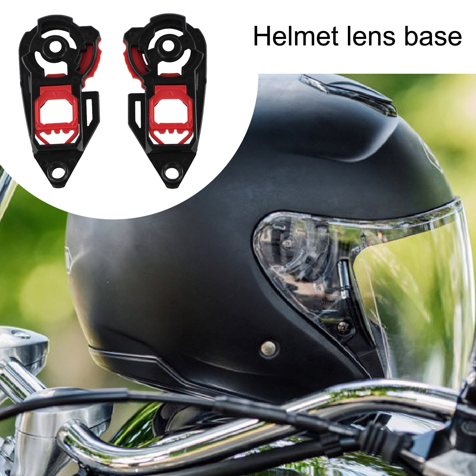 Mairbeon 1 Pair Shield Base Plate Compact Tight ABS Helmet Gear Base ...