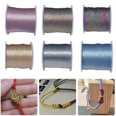 Metallic Embroidery Thread | No. L35 - Brass | 500 Meter Cones (550 ...