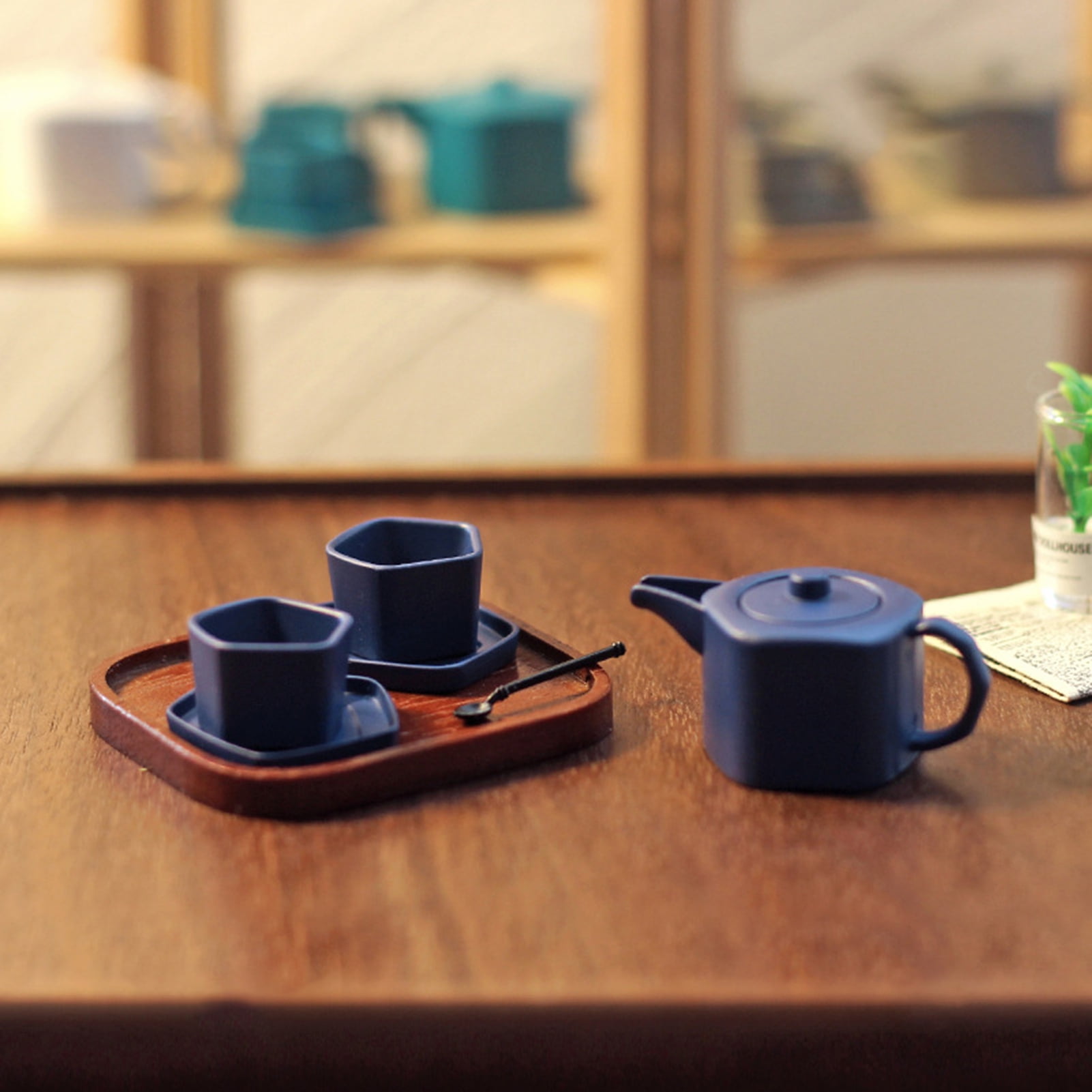 Mairbeon 1 Set 1:12/1:6 Dollhouse Tea Ware Smooth Surface Decorative ...