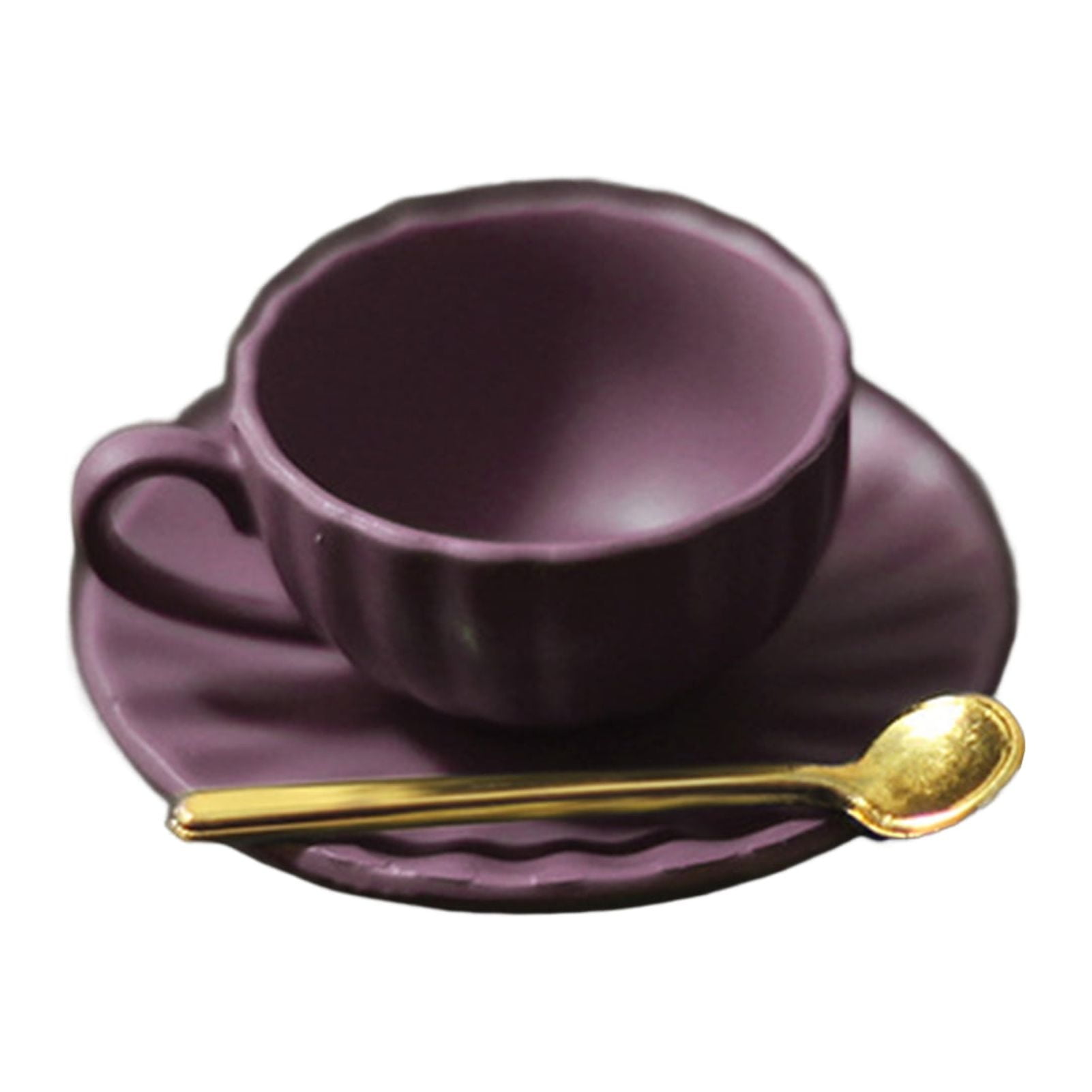 Mairbeon 1 Set Dollhouse Coffee Cup Realistic Alloy Miniature Teacup ...