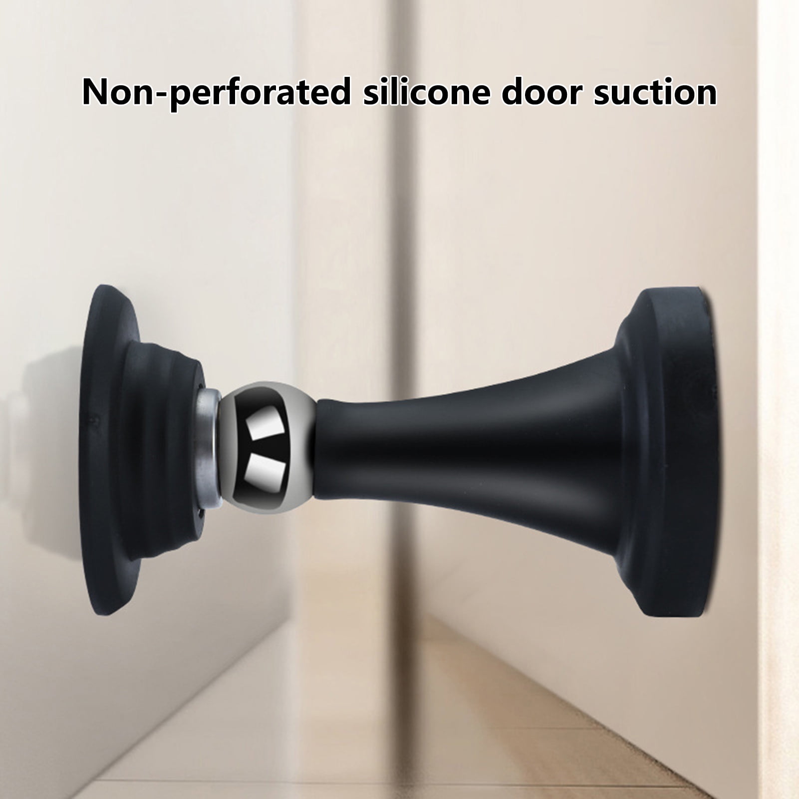 Mairbeon 1 Set Door Stopper Punch-free Anti-collision Stainless Steel ...