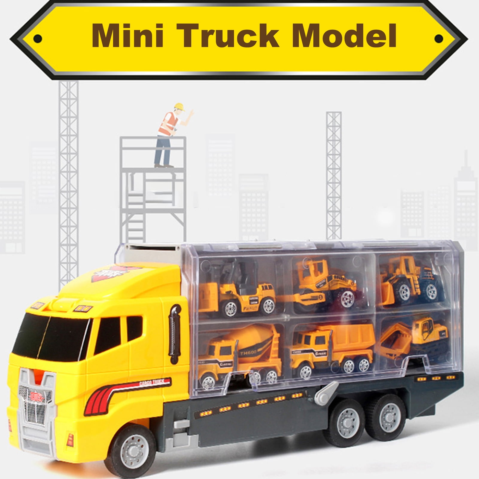 Mairbeon 1 Set Mini Truck Model Real-looking Sturdy Structure Exquisite ...