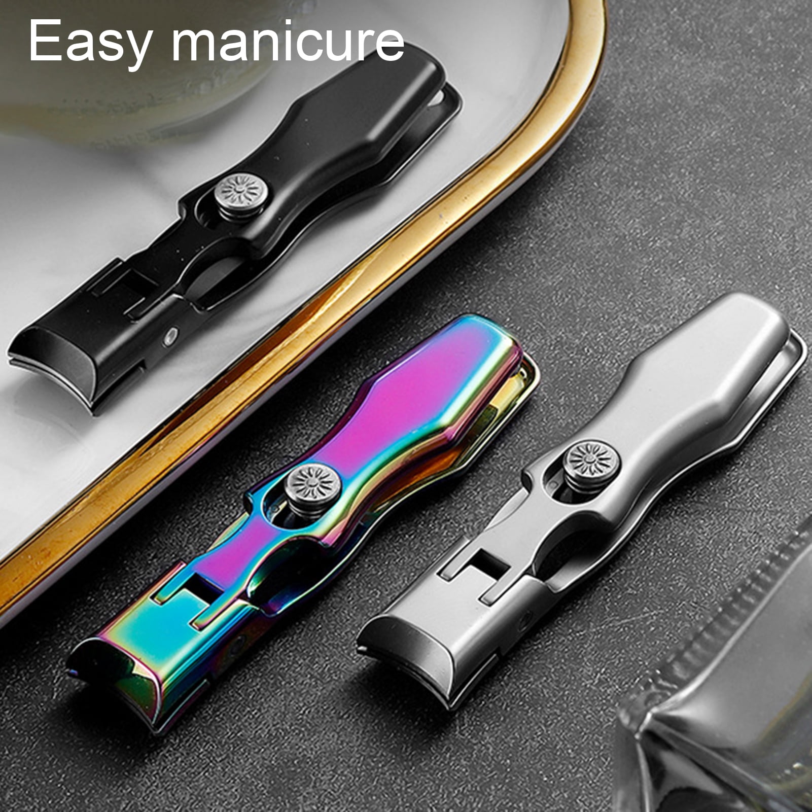 Mairbeon 1 Set Nail Clipper with Protective Case Anti-skid Nail Care ...