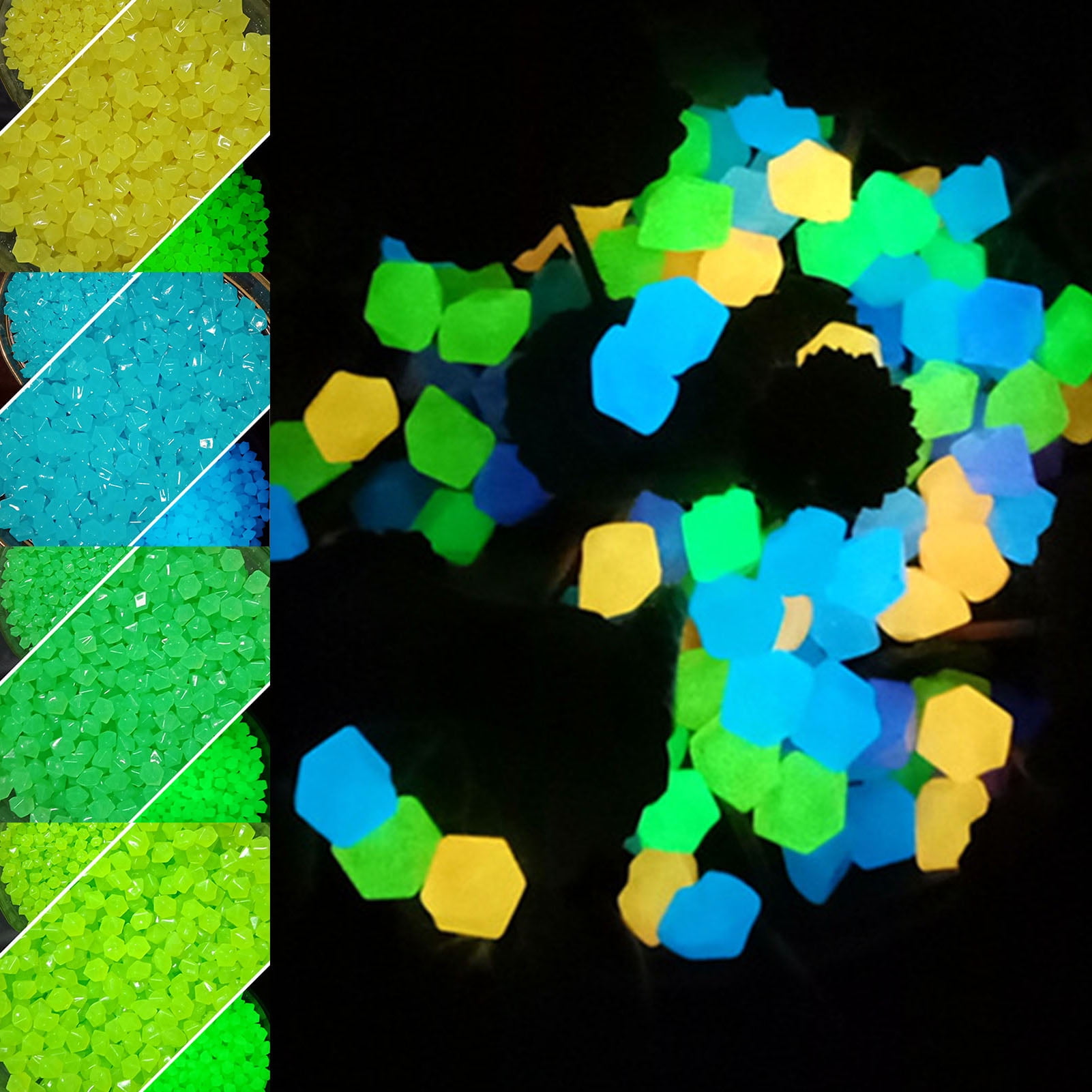 Mairbeon 100Pcs Aquarium Stone Eco-friendly Good Looking Portable Glow ...