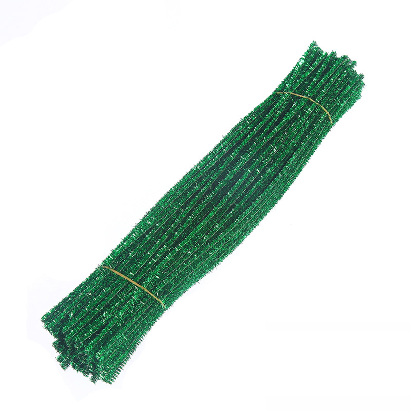 Mairbeon 100Pcs Glitter Chenille Stems Flexible Bendable Plush Tinsel ...