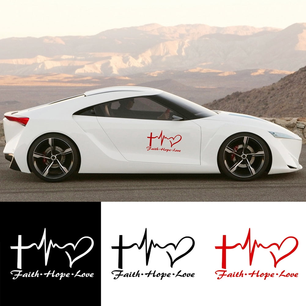 Mairbeon 14.6CM x 9CM Jesus HOPE LOVE FAITH Prayer Creative Vinyl Car ...