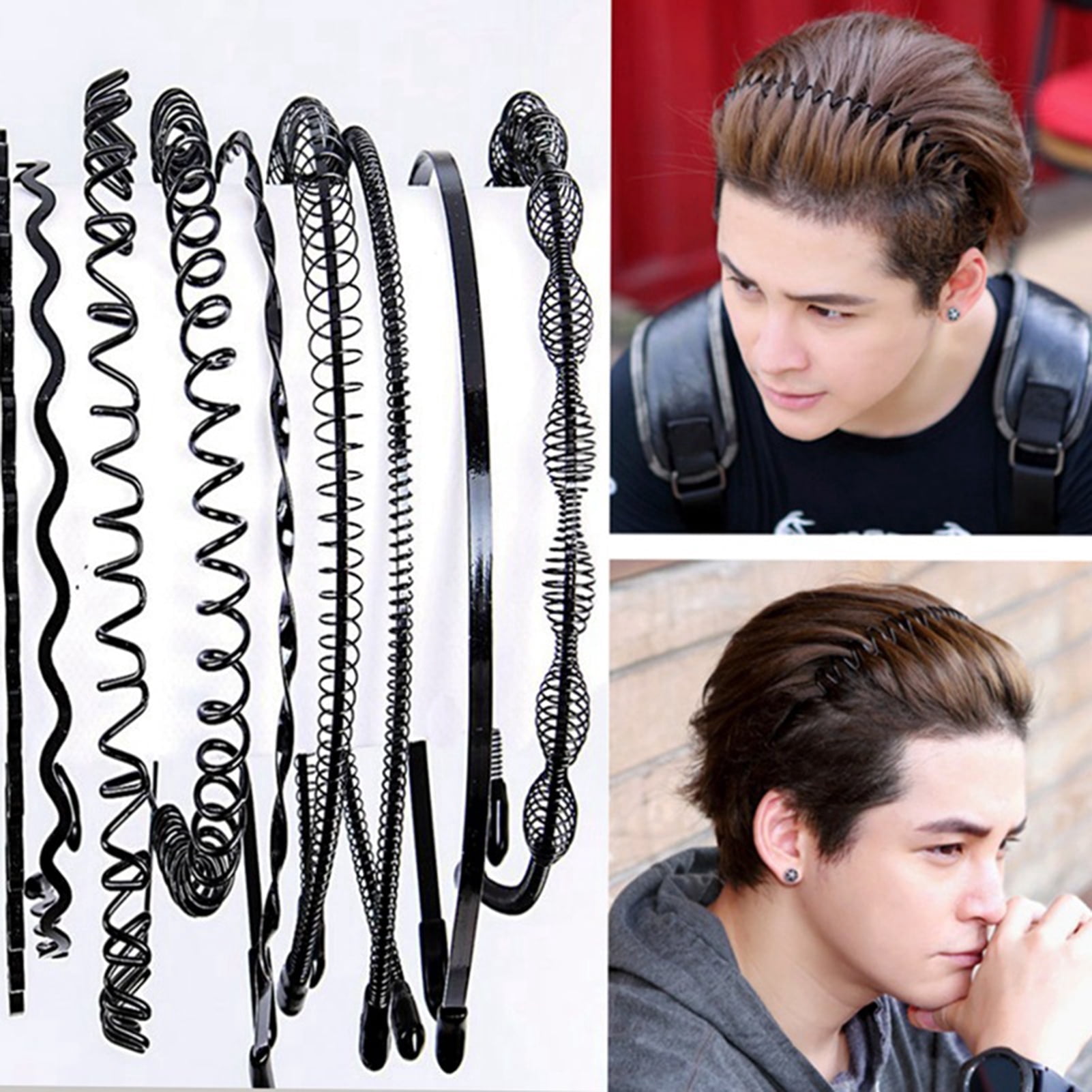 Mairbeon 2Pcs Hair Hoop High Elasticity Anti-deform Anti-Slip Headwear ...