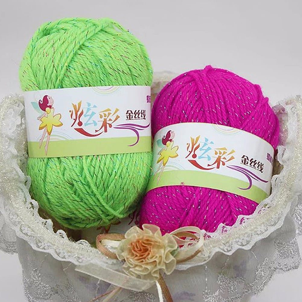 Mairbeon 4 Strands Soft Knitting Crochet Thread Hand Woolen Yarn DIY ...