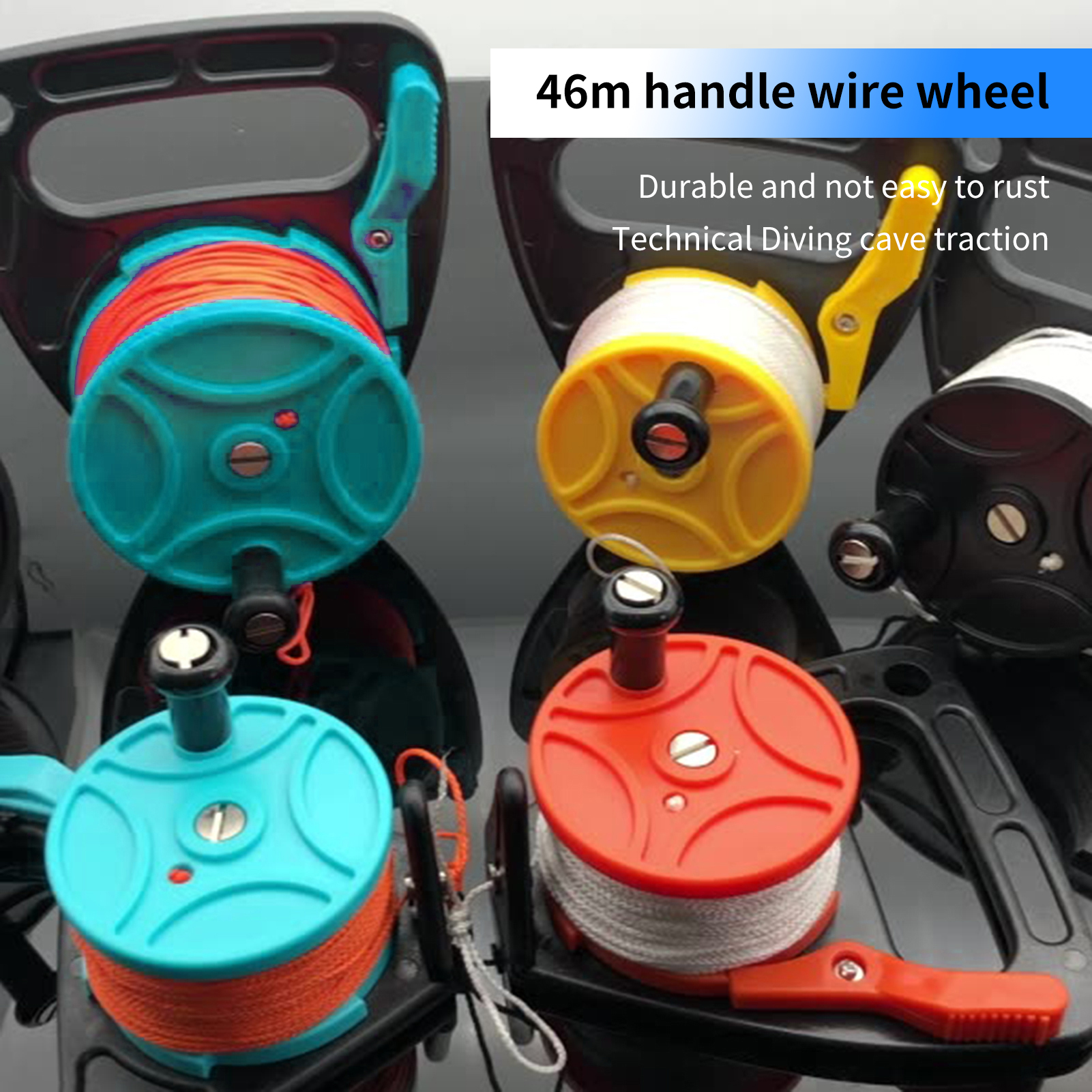 Mairbeon 46m Diving Handle Reel Eight-strand Braid Smooth Sliding Long ...