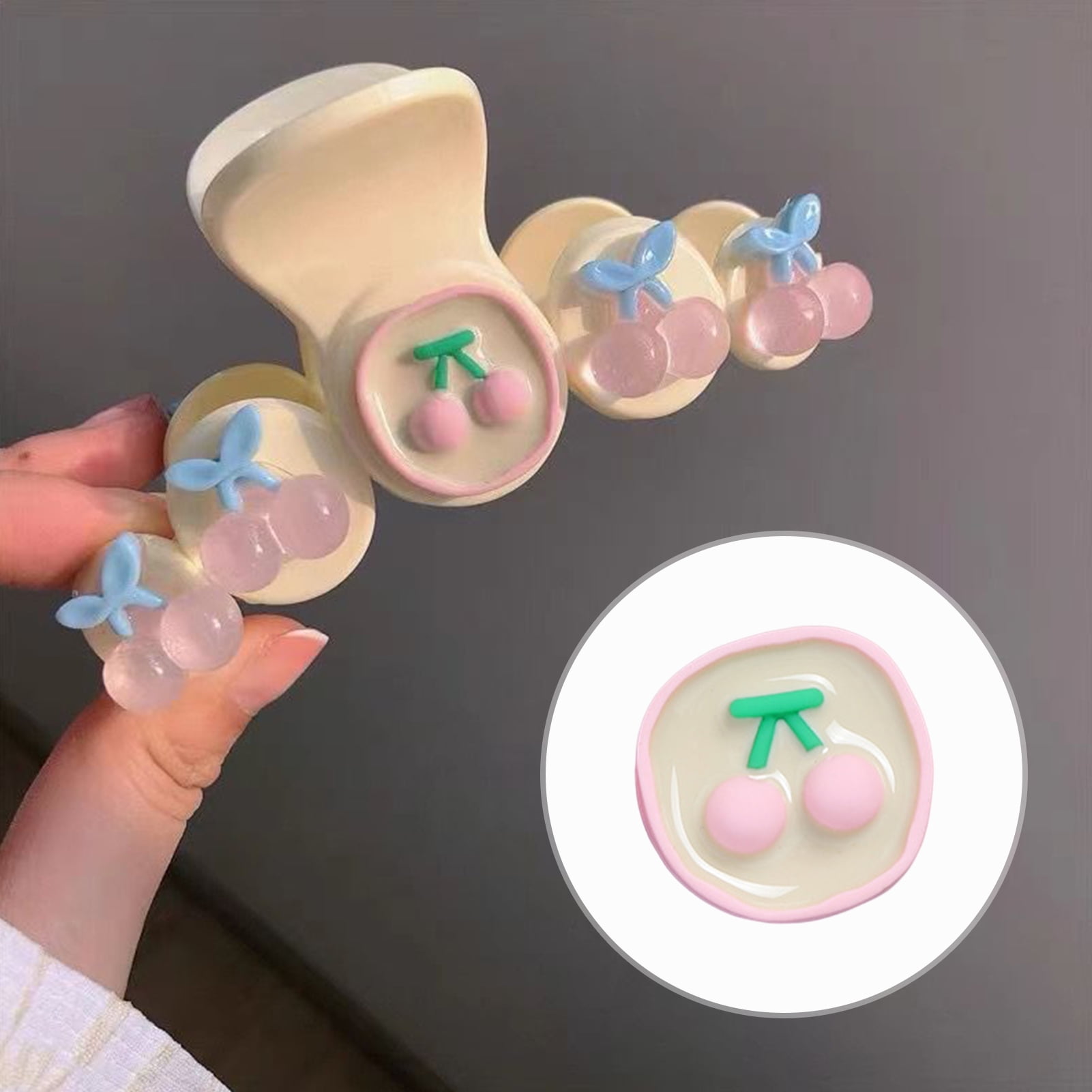 Mairbeon 5Pcs Cherry Decor Cute Attractive Realistic Looking Mini ...