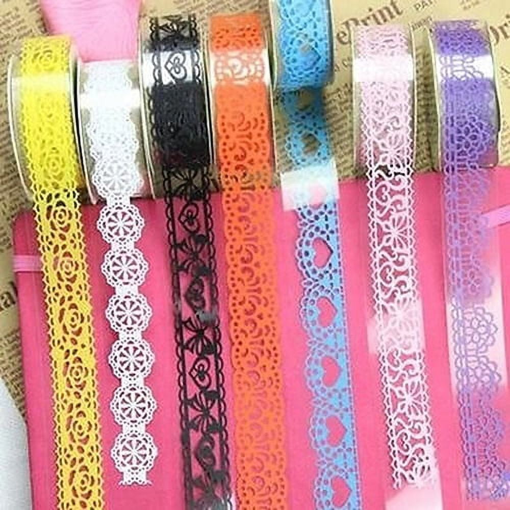 Mairbeon 5Rolls Hollow Lace Adhesive DIY Craft Scrapbook Paper Making ...