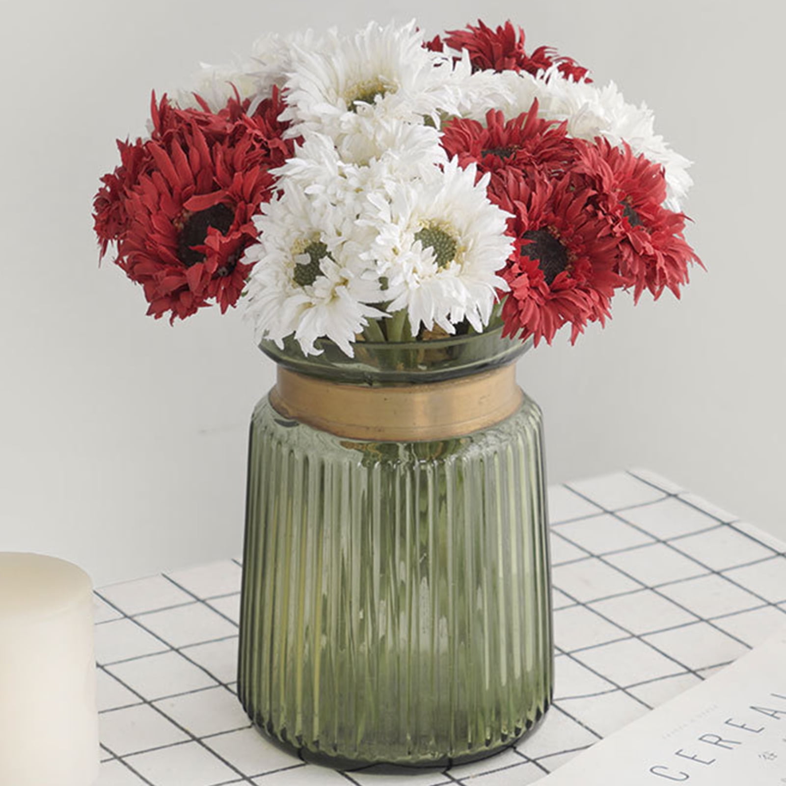 Mairbeon Artificial Flower Eye-catching Realistic Looking Faux Silk ... Mairbeon Artificial Flower Eye-catching Realistic Looking Faux Silk ...