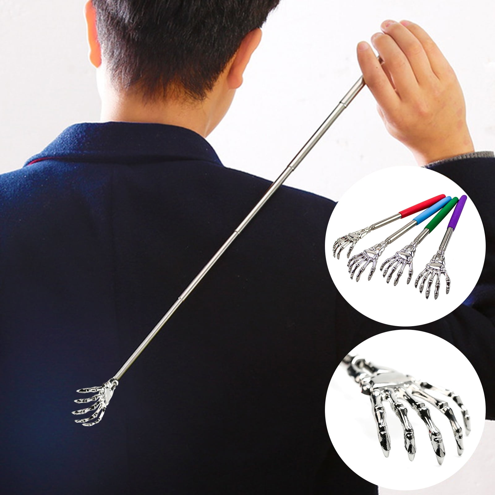 Mairbeon Back Scratcher Portable Lightweight Anti Rust Long Handle Back Scratcher Massager Tool