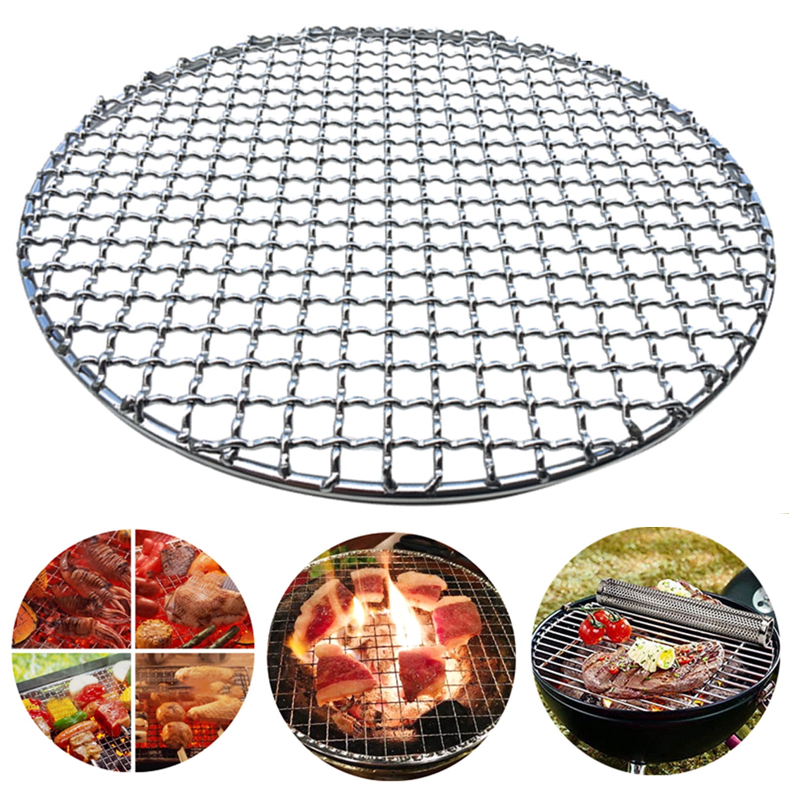 Mairbeon Barbecue Mesh Rustproof Roast Stainless Steel Stackable Design ...