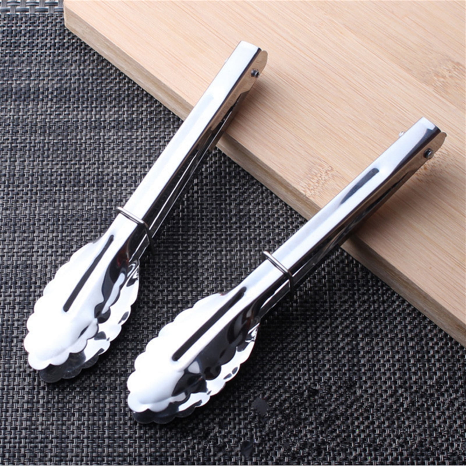 Mairbeon Food Tongs Easy Lock Wide Application Stainless Steel Long ...