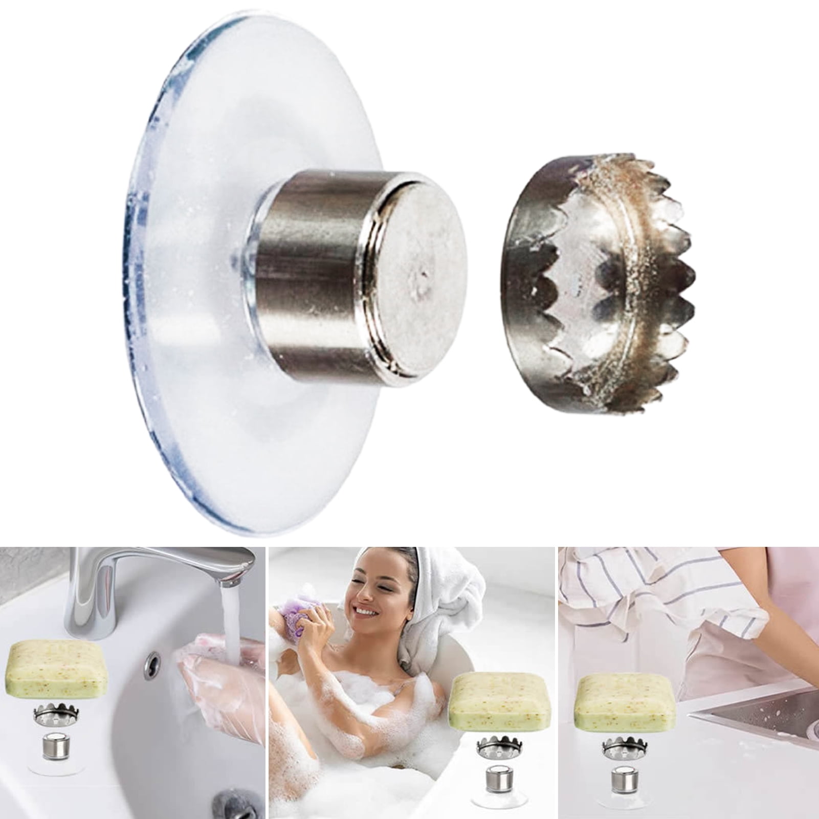 Mairbeon Magnetic Soap Holder Suction Cup Design Soap Hanger Wall ...