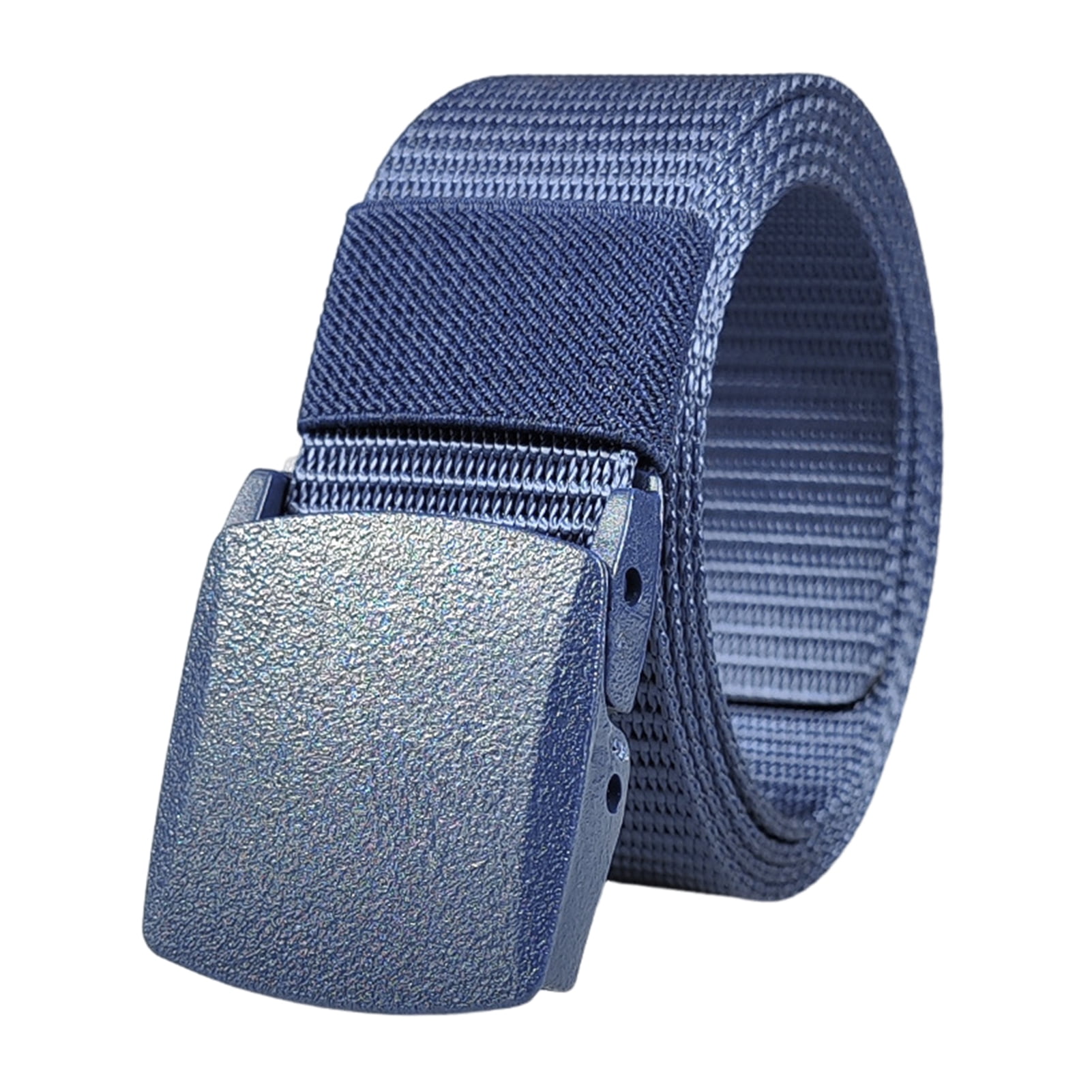 Mairbeon Metal-free Nylon Belt Men Weaving Strap Holeless Adjustable ...