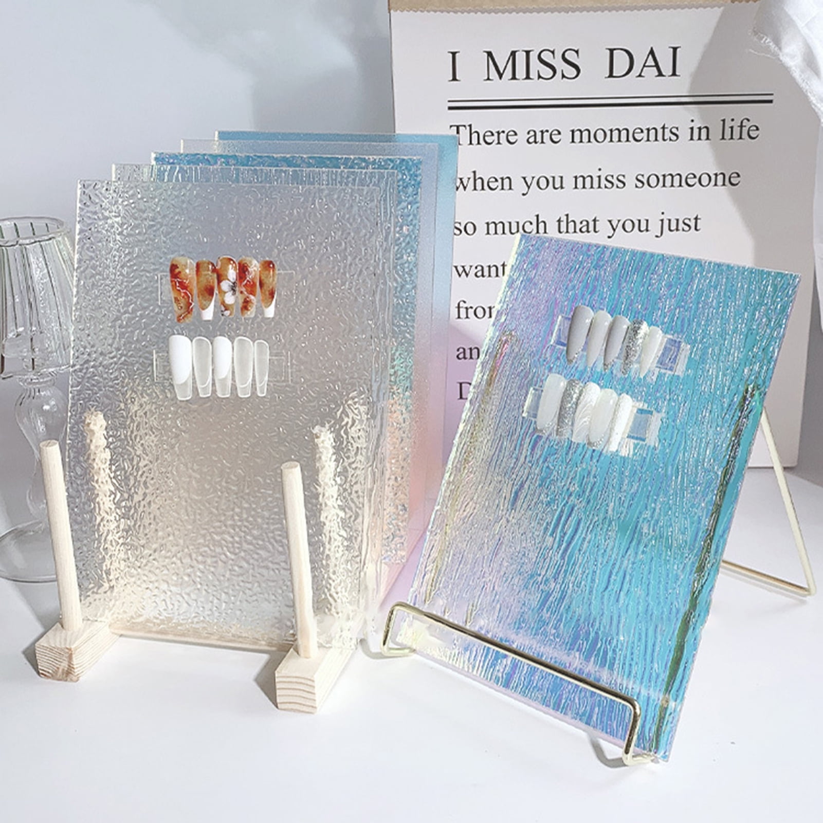 Mairbeon Nail Display Board Aurora Effect Art Practice Acrylic High End ...