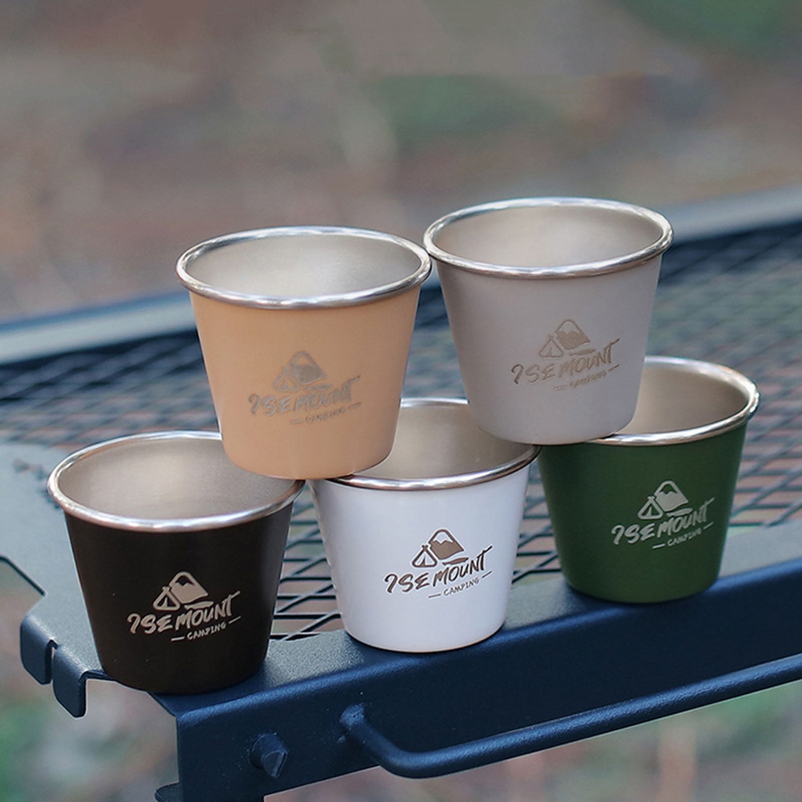 Mairbeon Outdoor Camping Cup Rustproof Stackable Polished Surface ...
