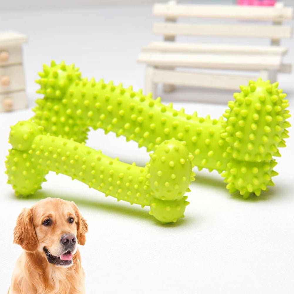 Mairbeon Pet Dog Puppy Bone Shape TPR Tooth Cleaning Molar Bite Chewing Training Toy - Walmart.com