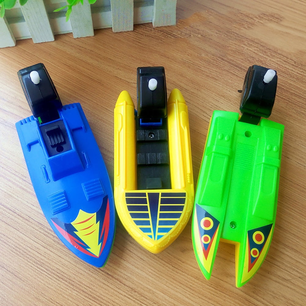 Mairbeon Plastic Wind-up Speed Boat Motorboat Kids Children Summer ...