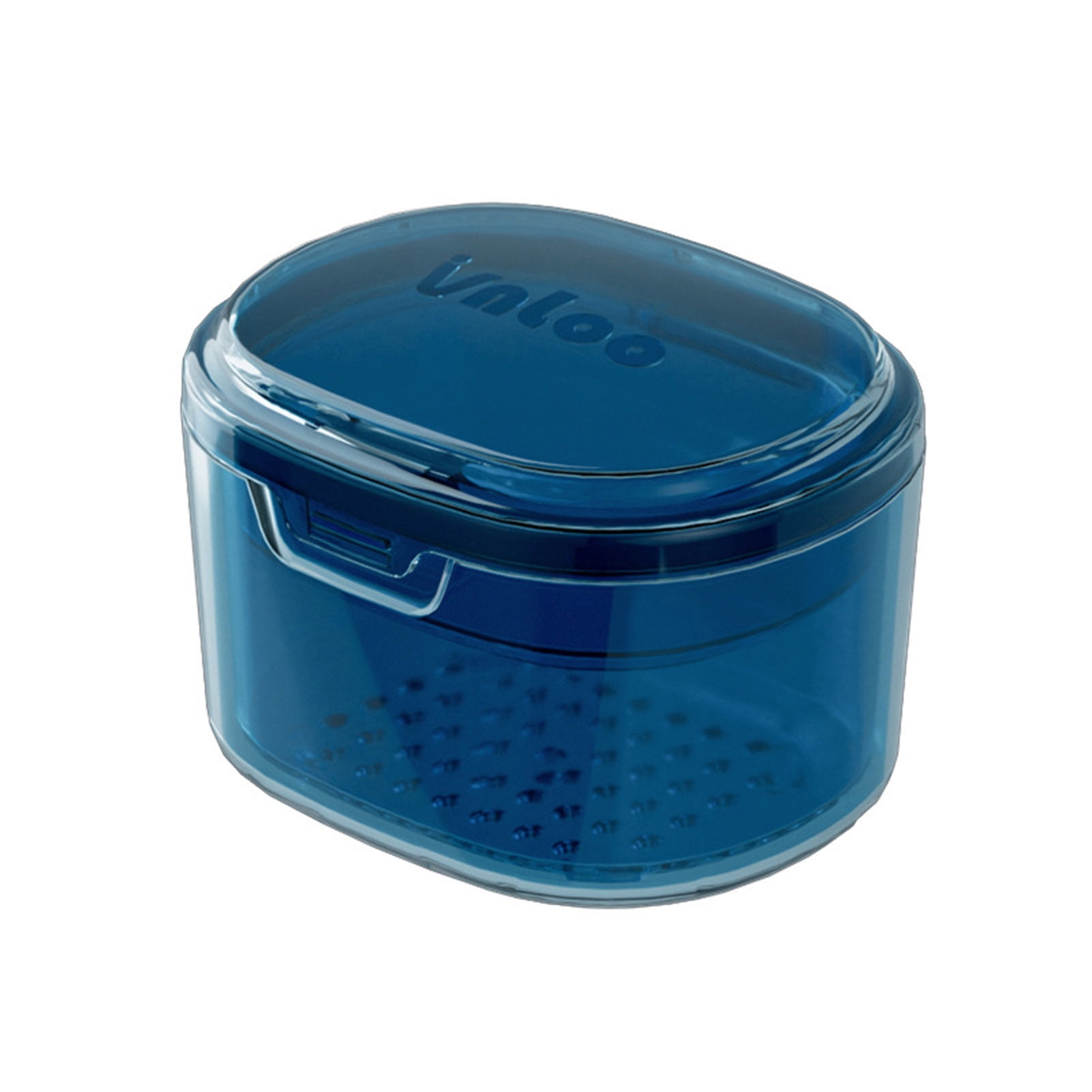 Mairbeon Portable Retainer Box with Drain Basket Double-layers Clear PC ...