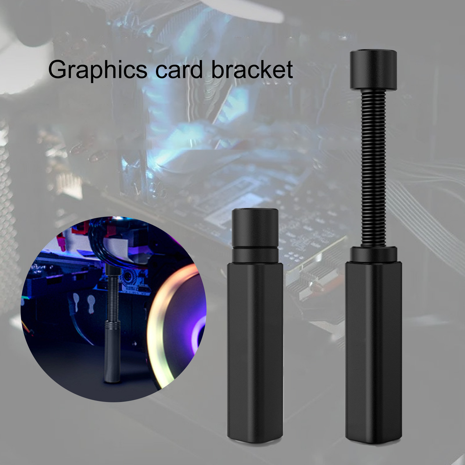 Mairbeon Retractable Aluminum Alloy Graphics Card Bracket with Magnetic ...