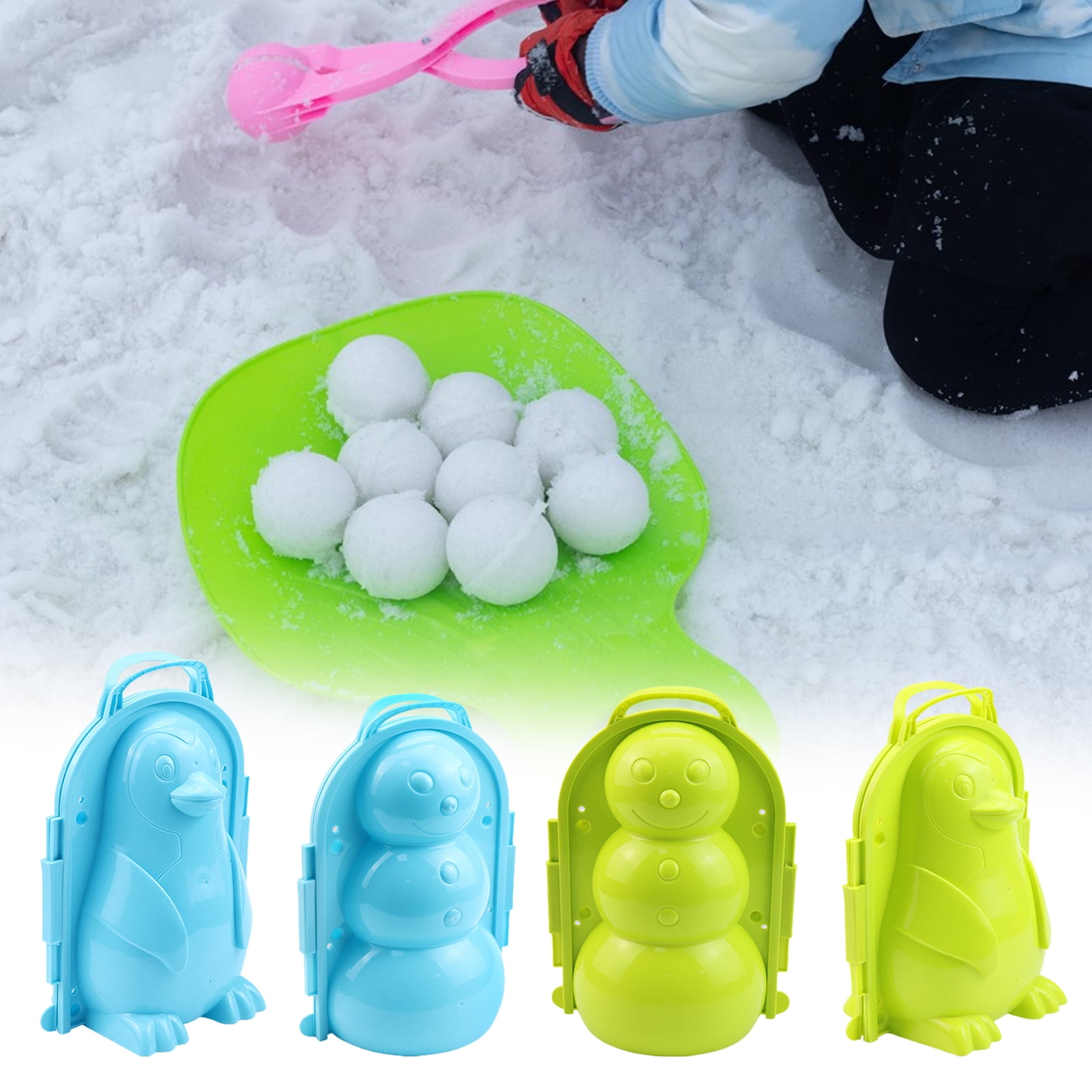 Mairbeon Snowball Clip Cute Reusable Snow Toy Cartoon 3D Penguin Model ...