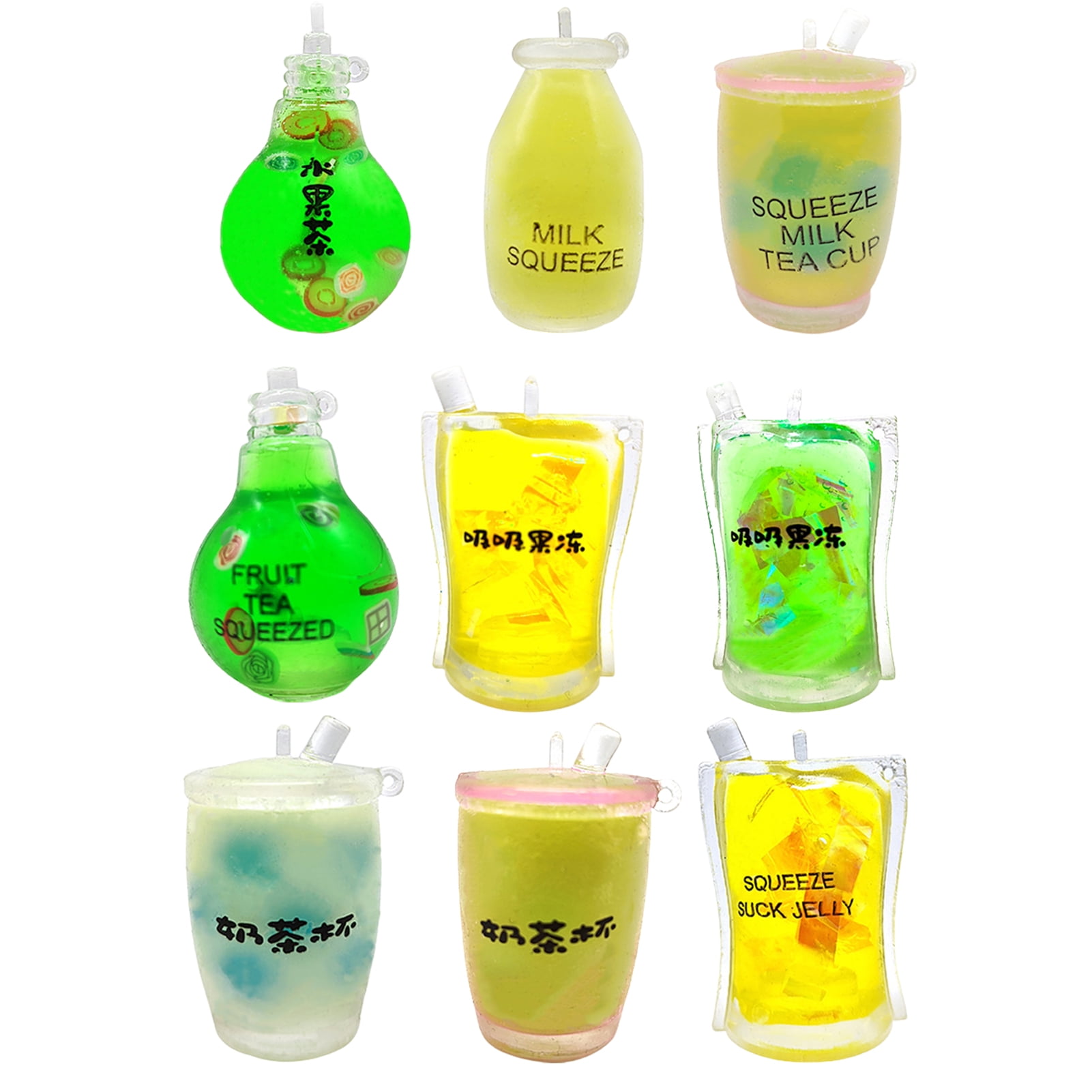 Mairbeon Squeeze Fidget Toy Soft TPR Milk Tea Cup Pinch Toys Stress ...