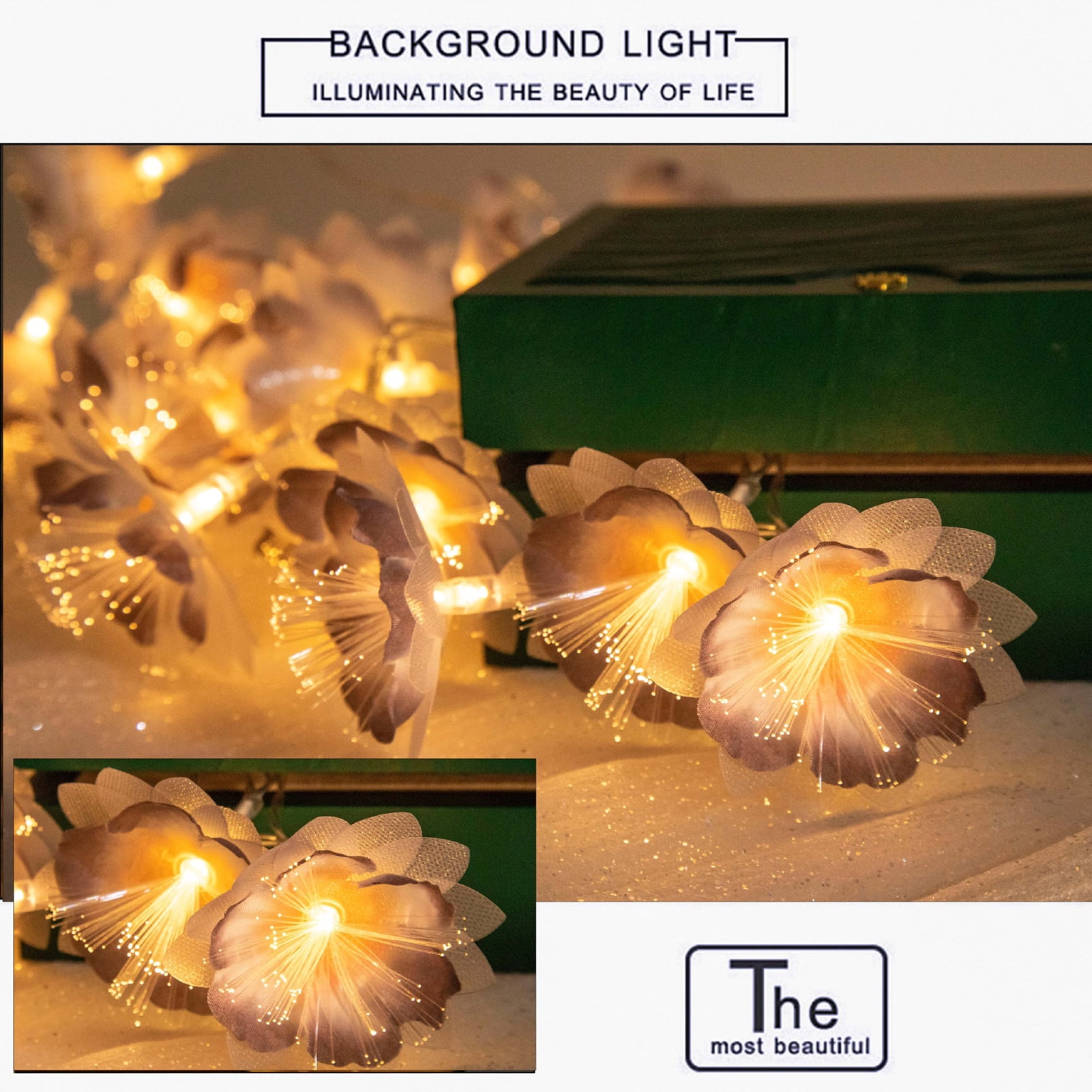 Mairbeon String Lamp Extra-Long Flicker Free Creative Shape Non-Glaring ...