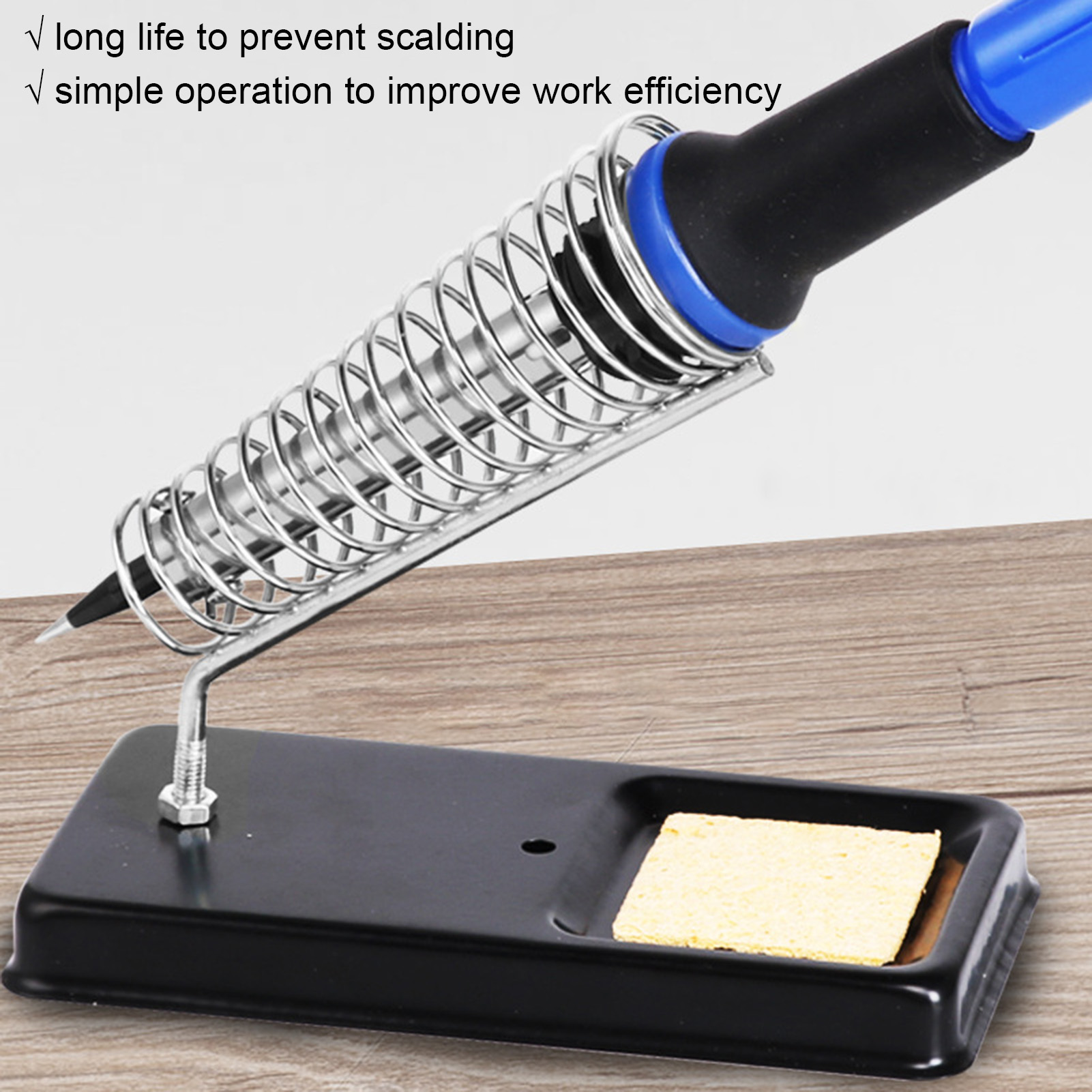 Mairbeon Universal Soldering Iron Stand Single Spring Design Prevent ...