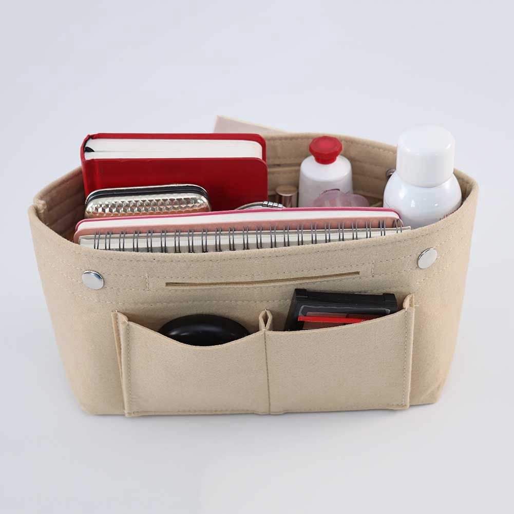 Mairbeon Women Multiple Pockets Tote Insert Pouch Cosmetic Storage ...