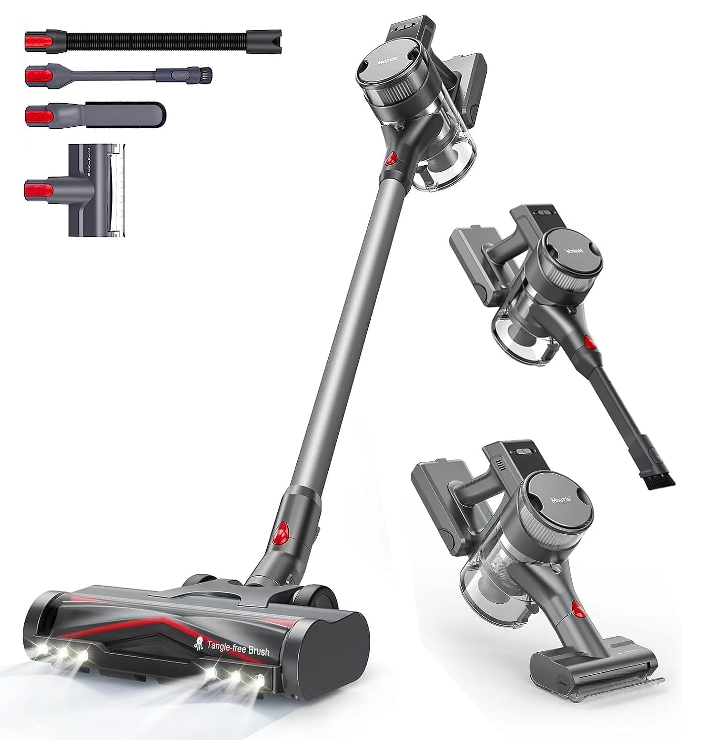 Maircle 25kPa Stick Stick Vacuum Cleaner with Anti-Tangle Brush for ...