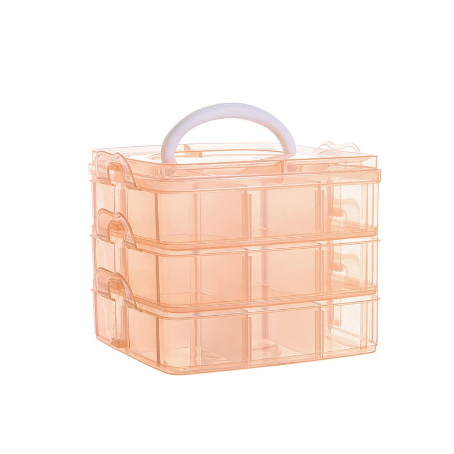 Mairuker 3-Tier Stackable Storage Container Box with 18 Compartments ...