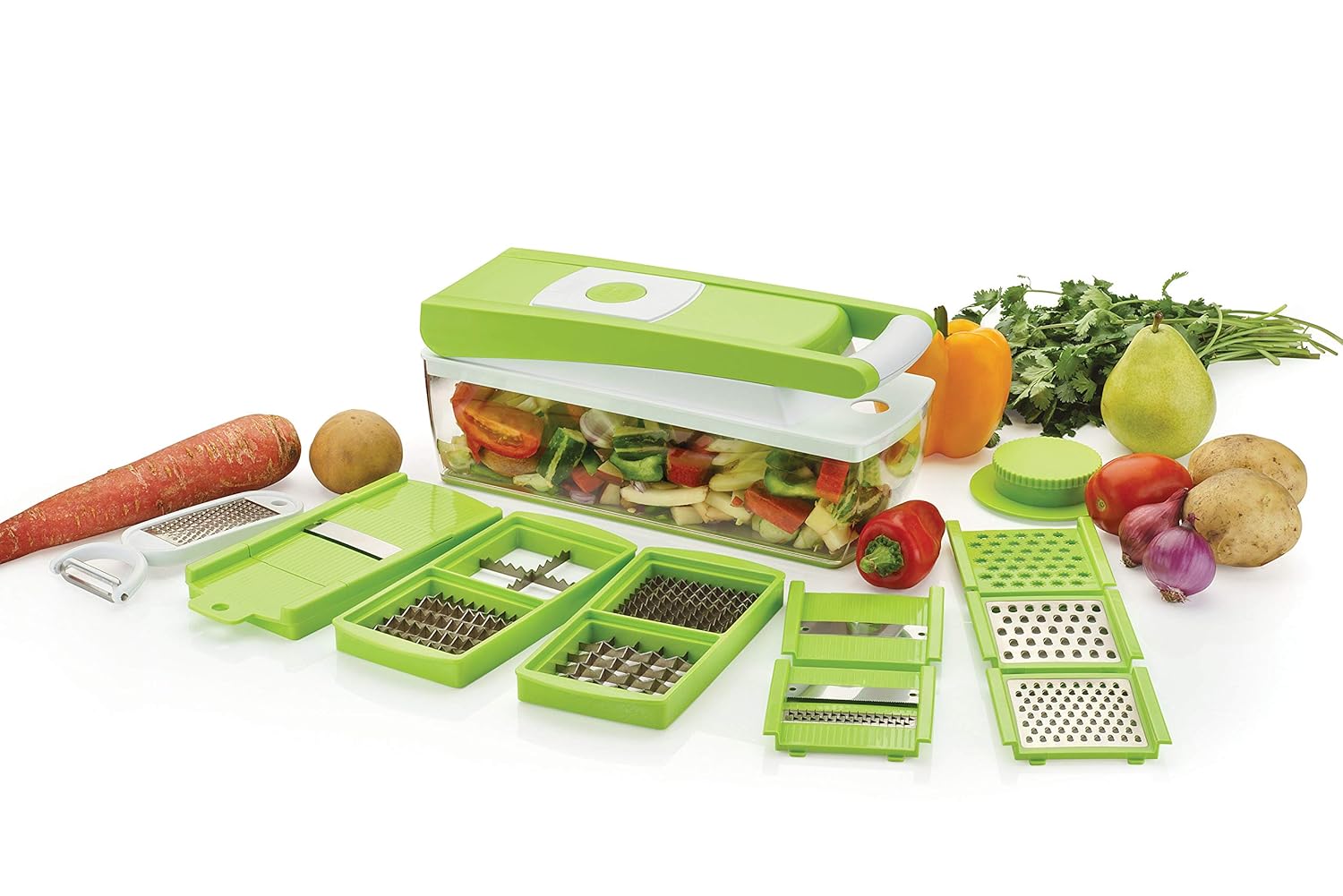 Maisie 12 in 1 Multipurpose Chopper Fruits Vegetable Cutters Grater ...