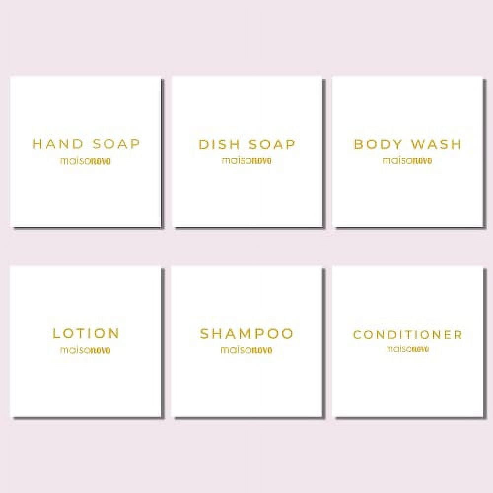 MaisoNovo Farmhouse Style Waterproof Hand Soap Labels for Containers ...