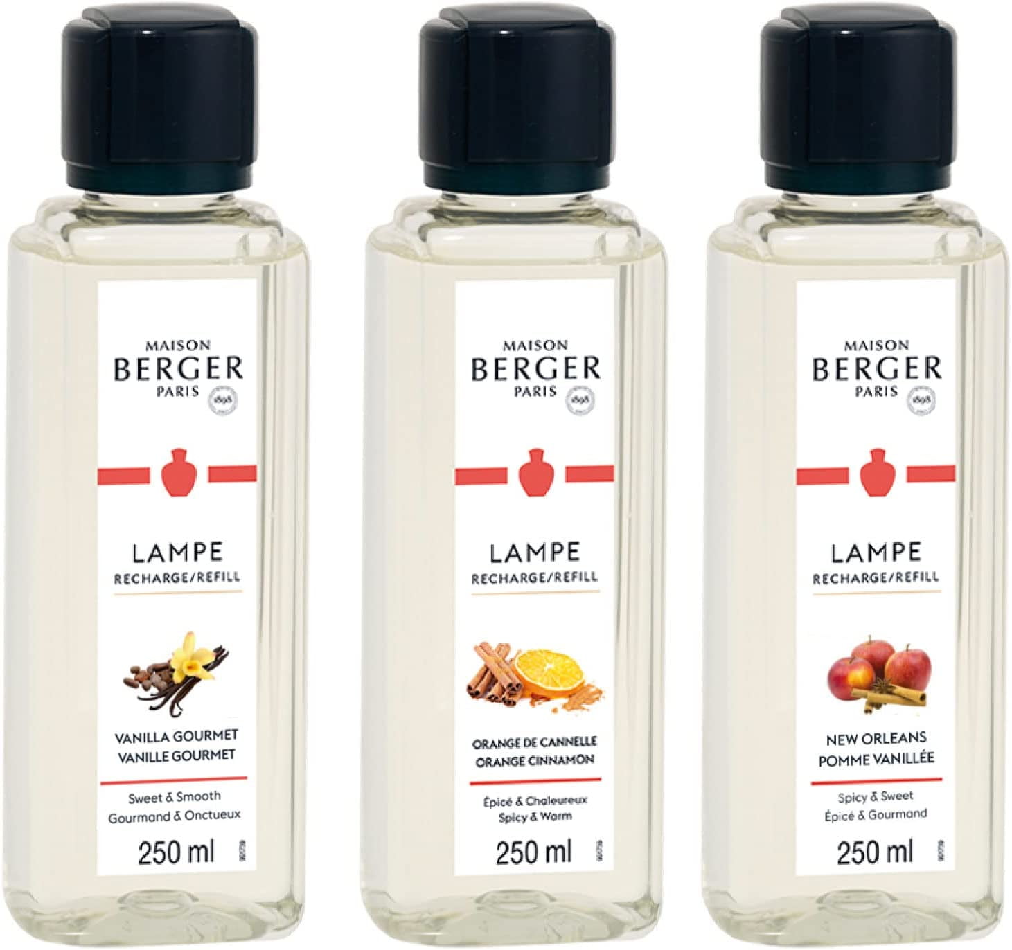 Maison Berger Lampe Berger Trio Refill Fragrance Home Oil Diffuser (Trio Warm) - Walmart.com