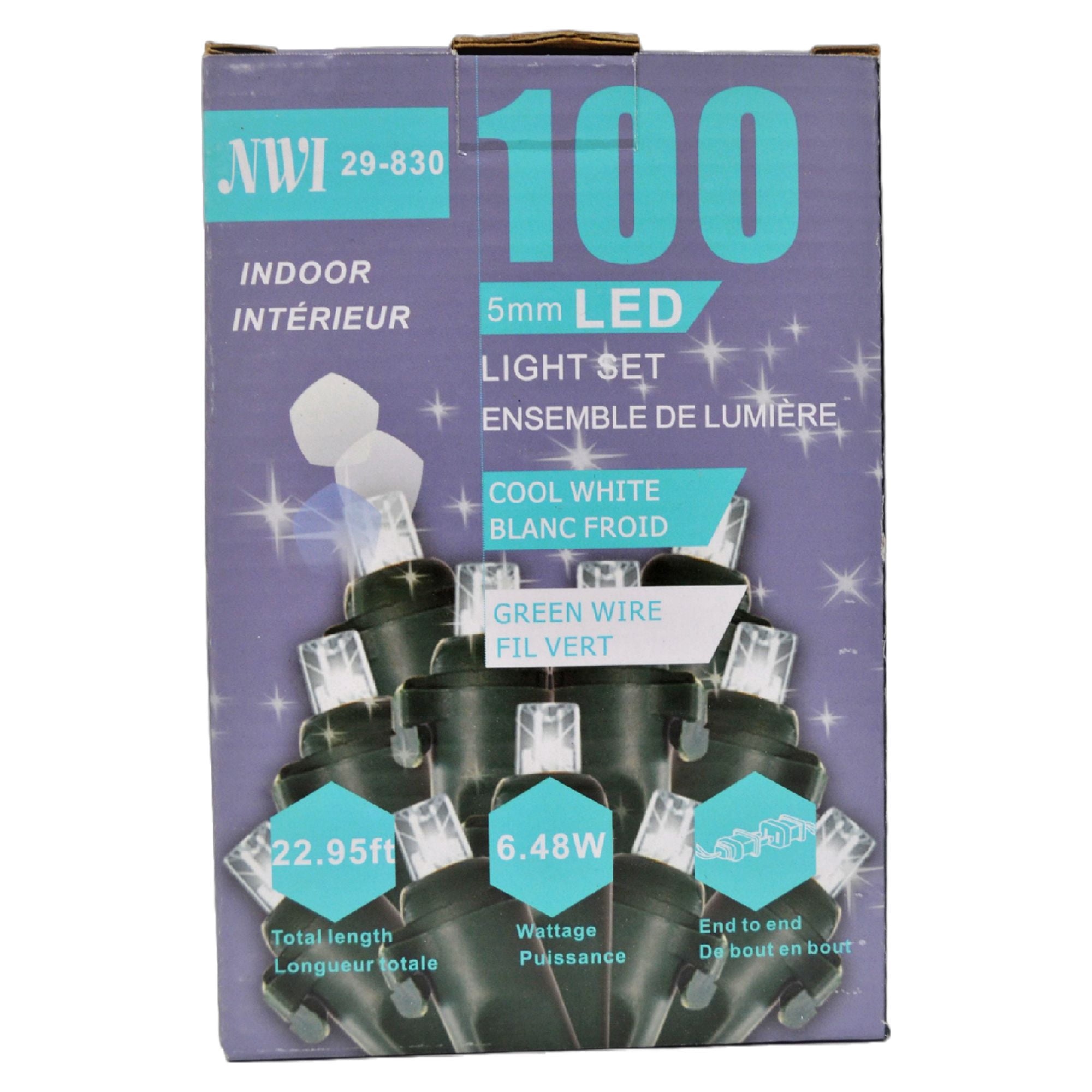 Maison Concepts 100 Lt 5Mm Led Indoor Light Set (Cool White Bulbs ...